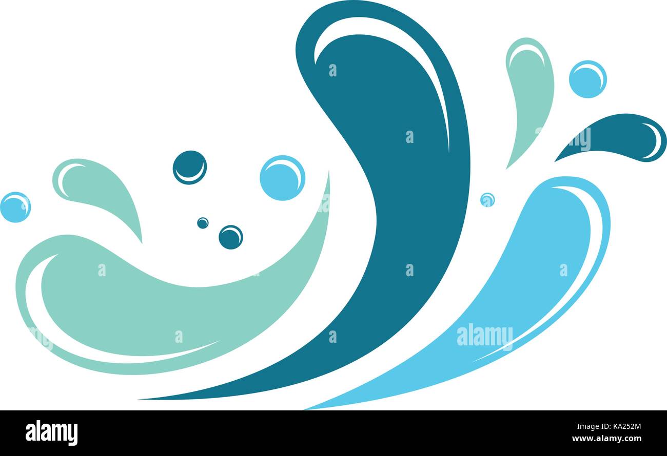 Illustration of Water Splash logo vector Stock Vector Image & Art - Alamy