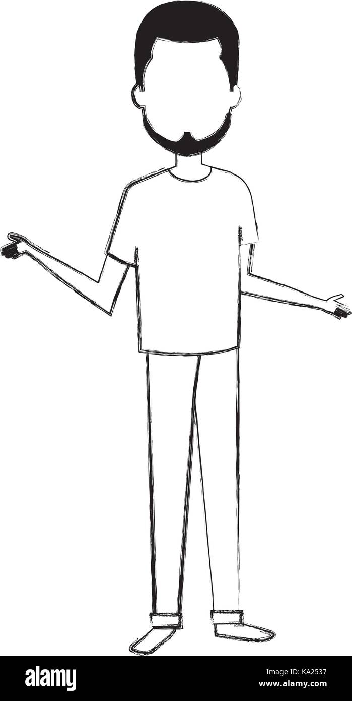 young man standing avatar character Stock Vector Image & Art - Alamy