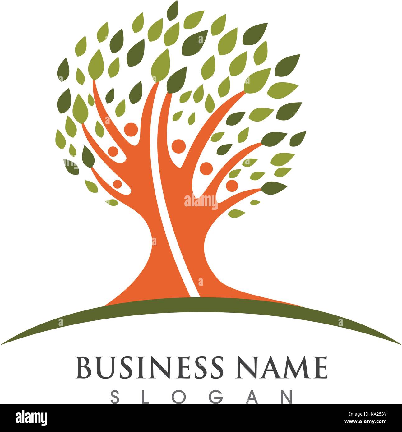 family tree logo template vector illustration Stock Vector Image & Art ...