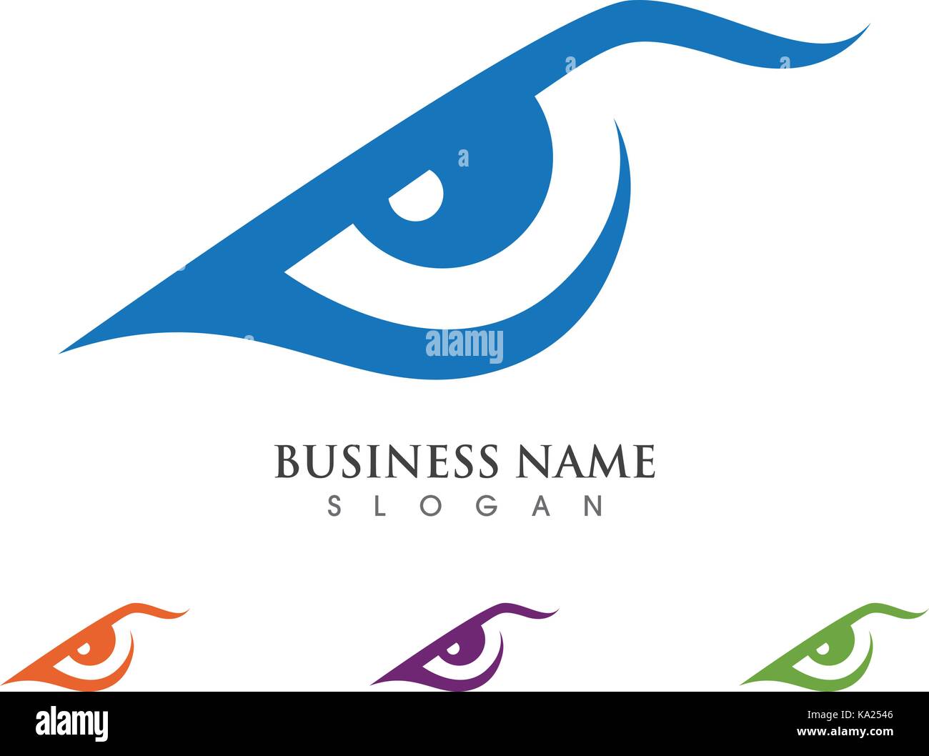 Branding Identity Corporate Eye Care vector logo design Stock Vector ...