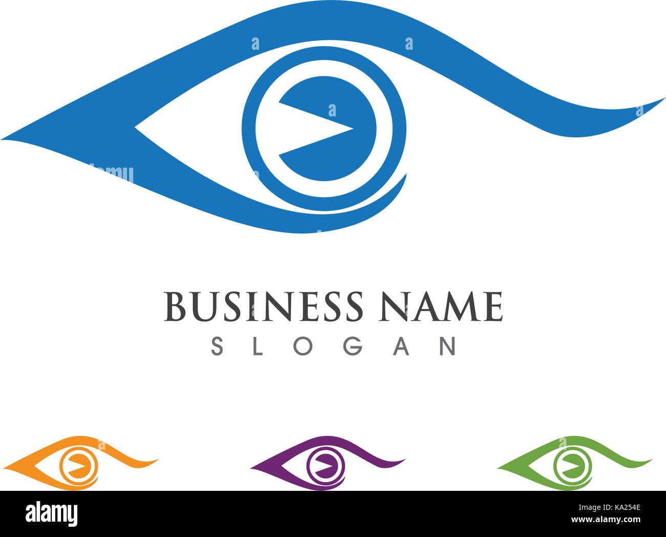 Branding Identity Corporate Eye Care vector logo design Stock Vector ...