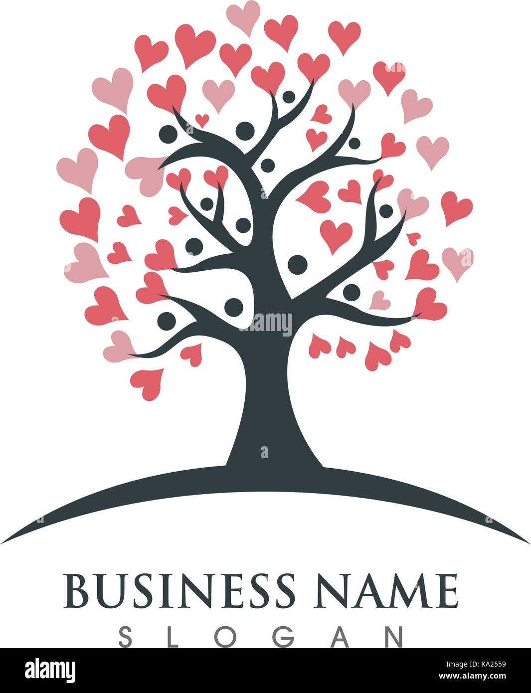 family tree logo template vector illustration Stock Vector Image & Art ...