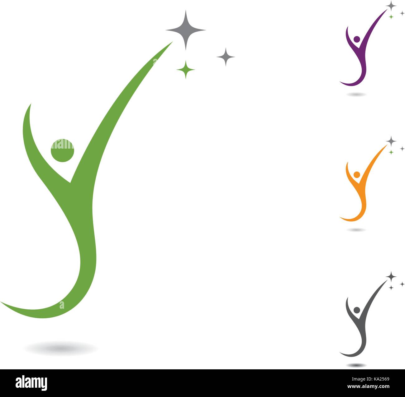 healthy Logo icon Template design illustration Stock Vector Image & Art ...