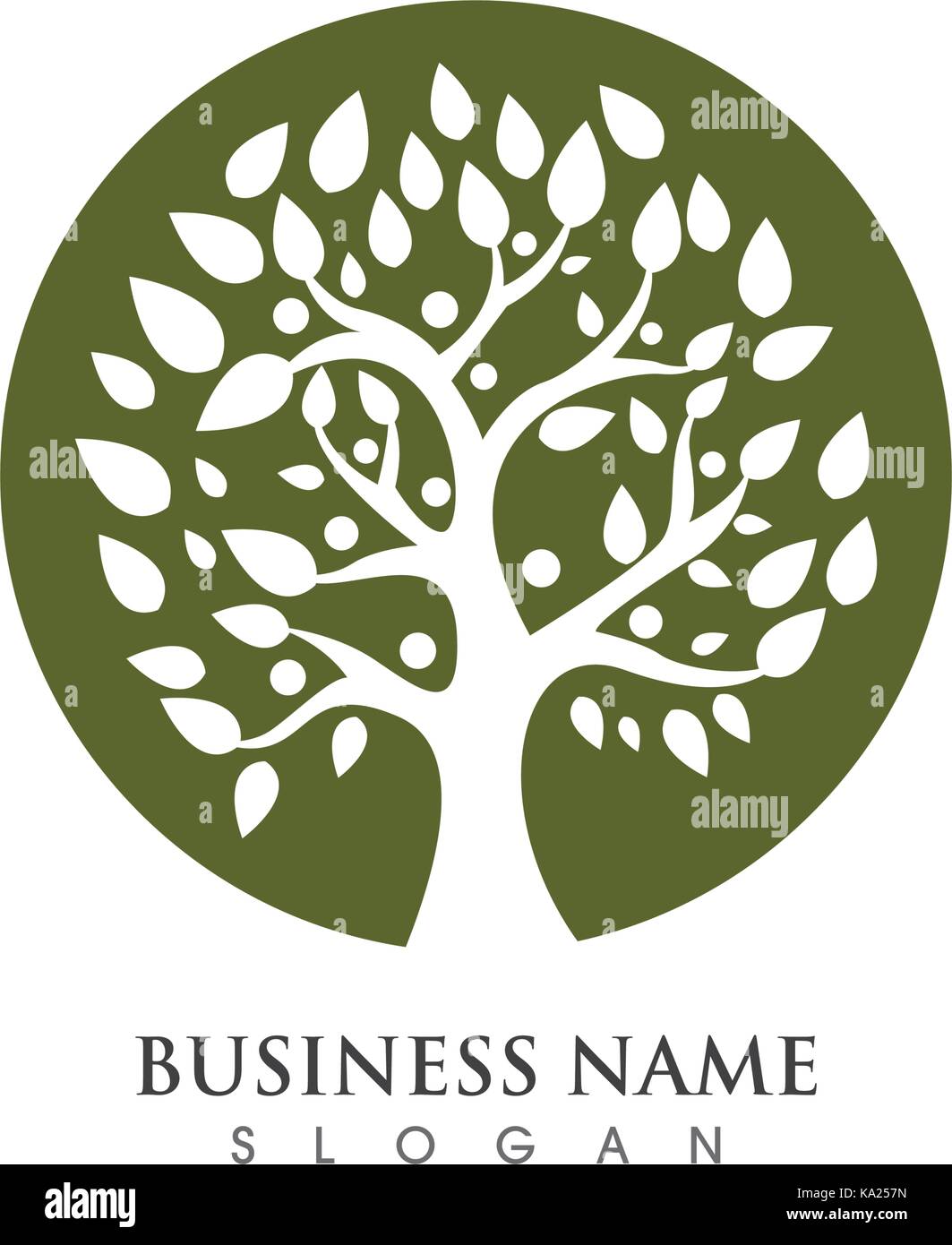 family tree logo template vector illustration Stock Vector Image & Art ...