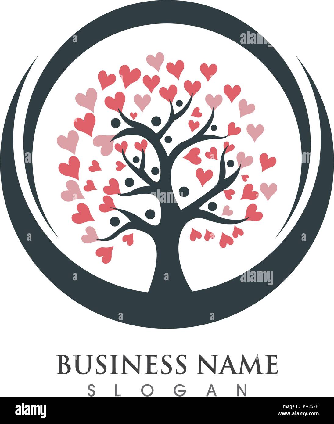 family tree logo template vector illustration Stock Vector Image & Art ...