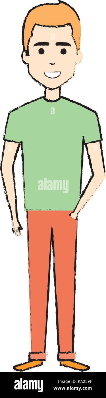 young man standing avatar character Stock Vector Image & Art - Alamy