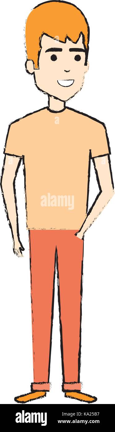 young man standing avatar character Stock Vector Image & Art - Alamy