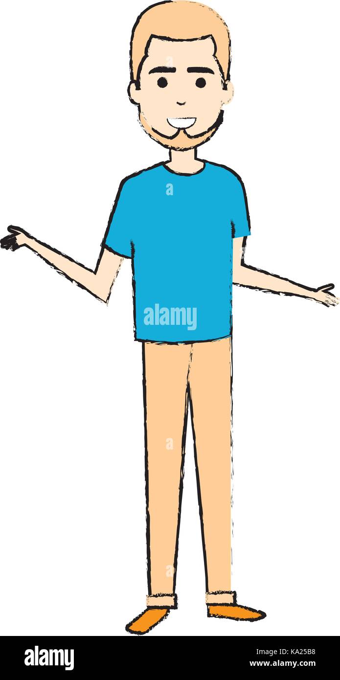young man standing avatar character Stock Vector Image & Art - Alamy