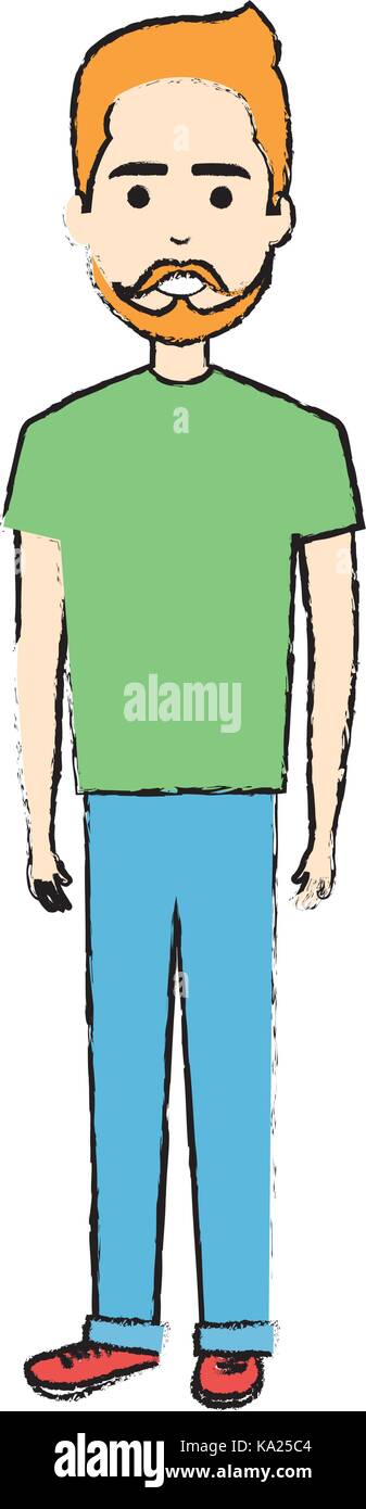 young man standing avatar character Stock Vector Image & Art - Alamy
