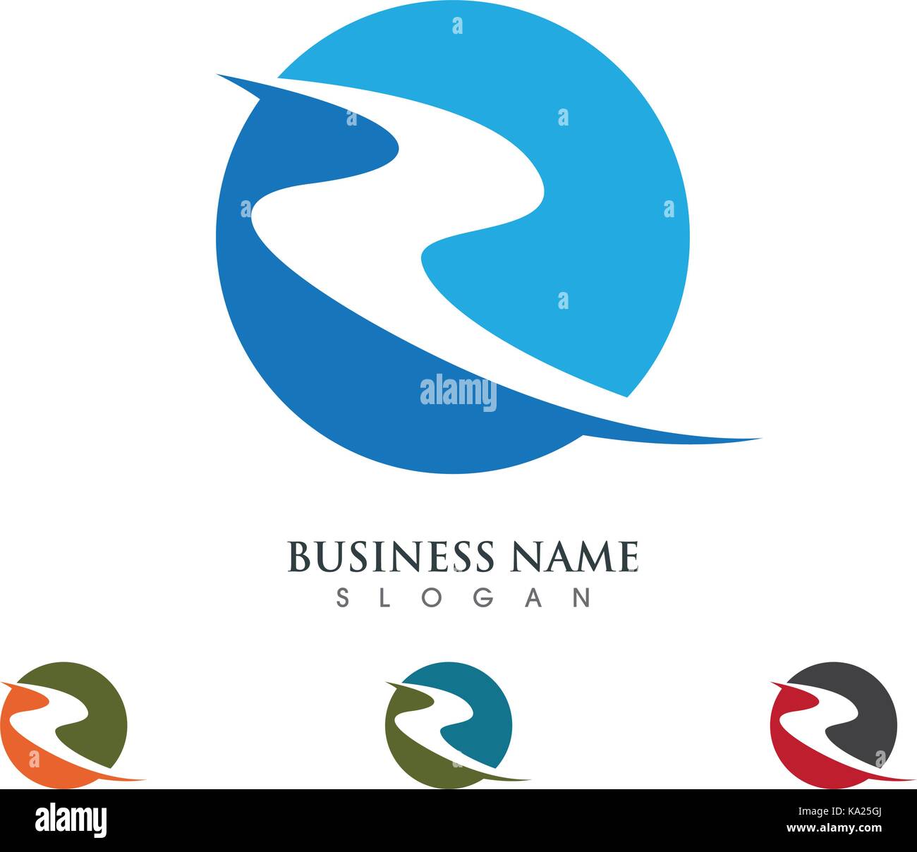 River Logo Template vector icon illustration Stock Vector Image & Art ...