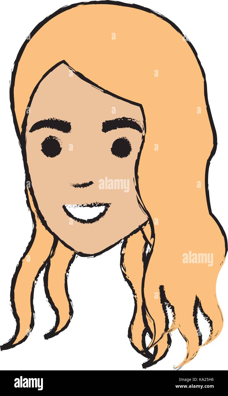 beautiful woman head avatar character Stock Vector Image & Art - Alamy