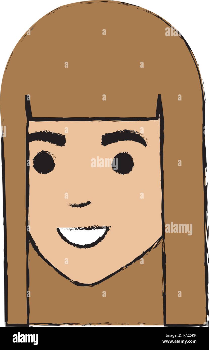 beautiful woman head avatar character Stock Vector Image & Art - Alamy