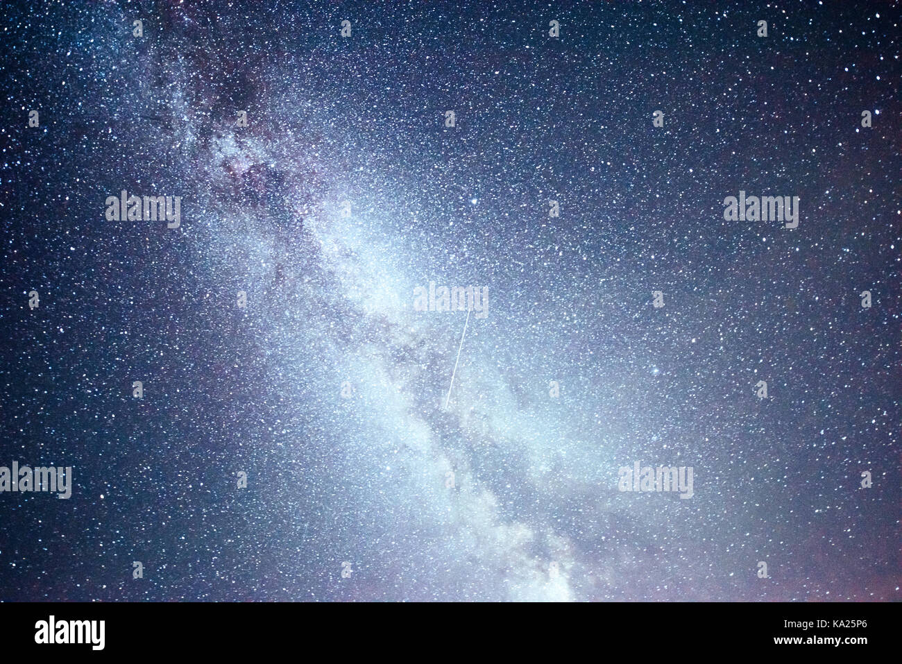 Vibrant night sky with stars and nebula and galaxy. Deep sky astrophoto ...