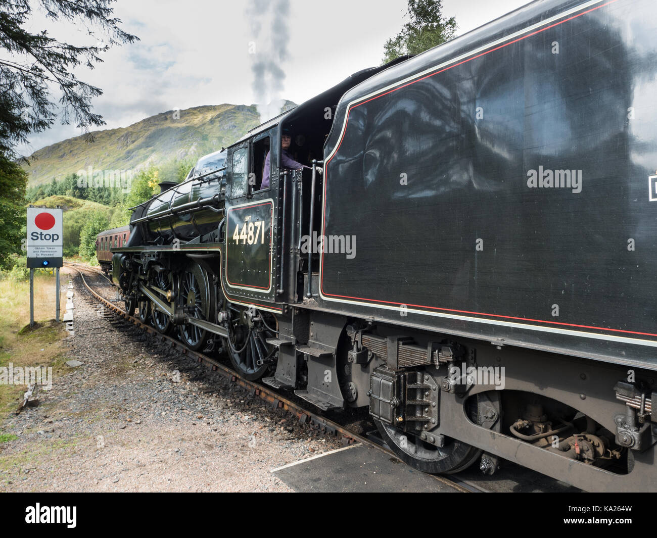 West Highland Steam Train Stock Photo - Alamy