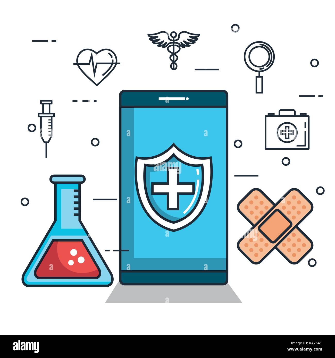 Health search internet Stock Vector Images - Alamy