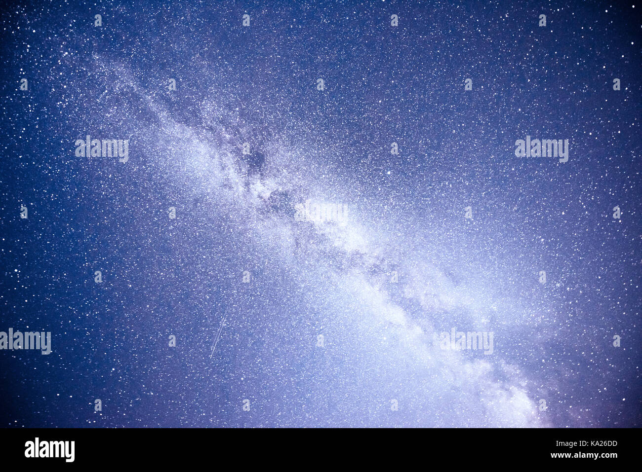 Vibrant night sky with stars and nebula and galaxy. Deep sky astrophoto ...