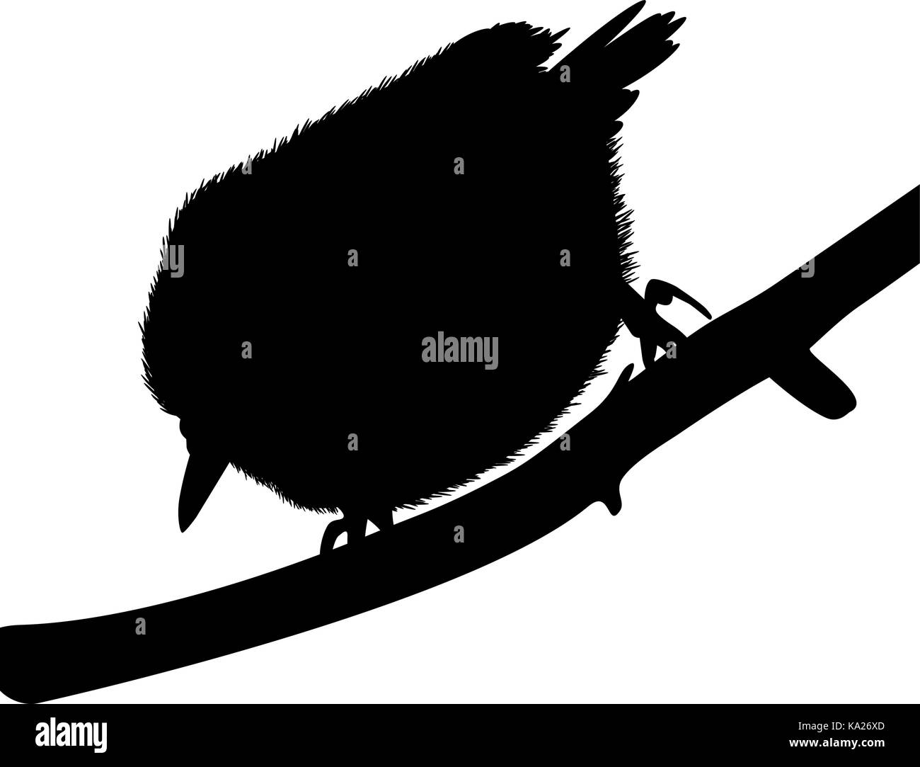 Bird flying nuthatch Stock Vector Images - Alamy