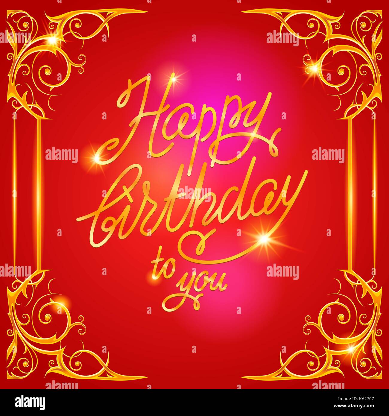 Gold and red holiday frame Stock Vector Image & Art - Alamy