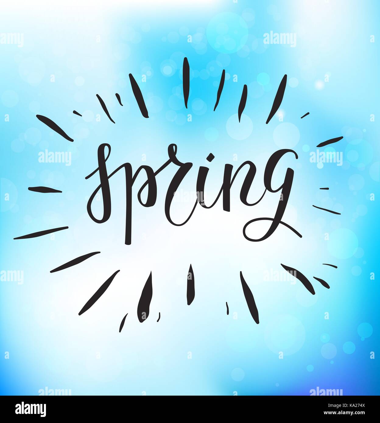 spring blue backdrop Stock Vector Image & Art - Alamy