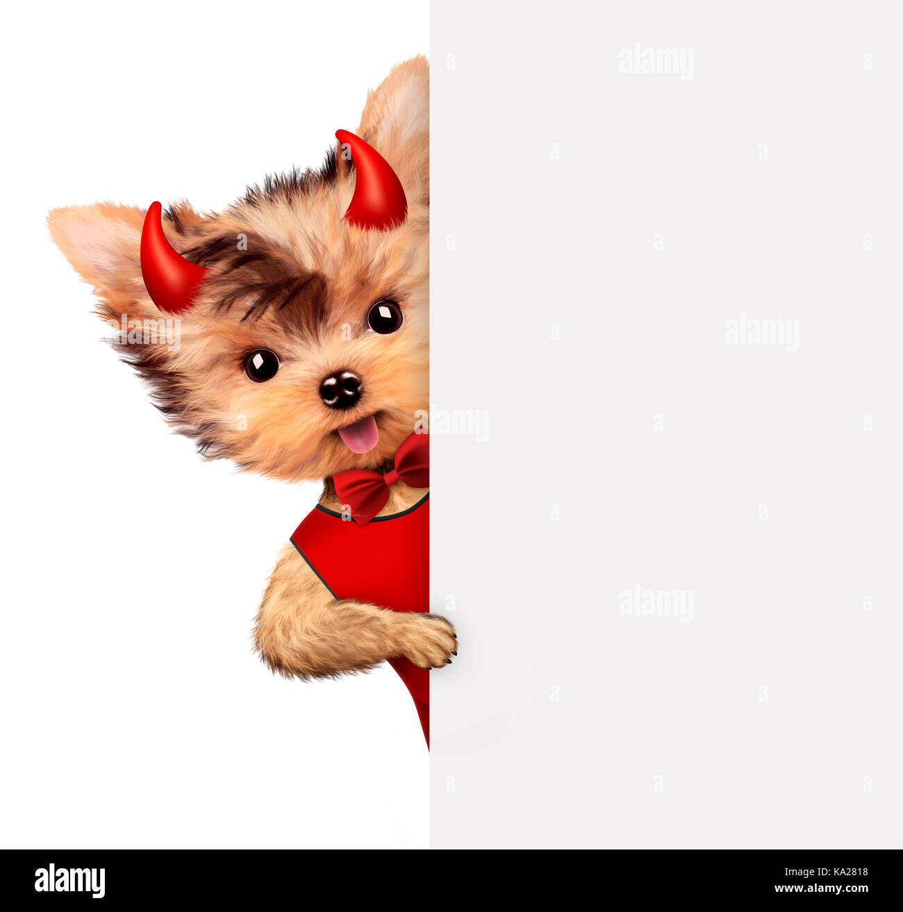 Funny animal Devil. Halloween and Evil concept Stock Photo - Alamy