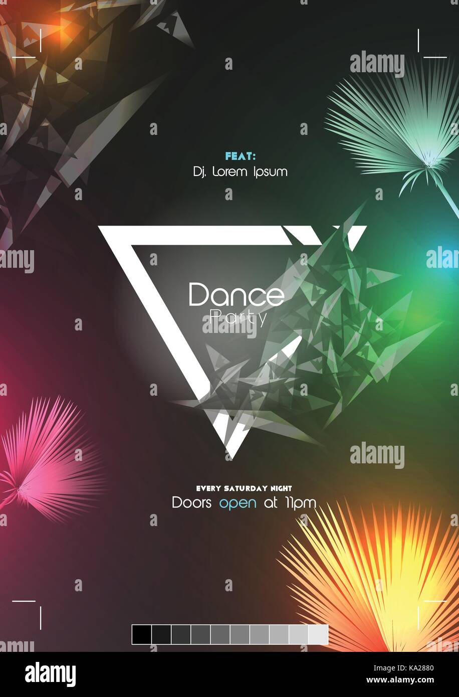 Abstract Party Poster Template - Vector Illustration Stock Vector Image ...