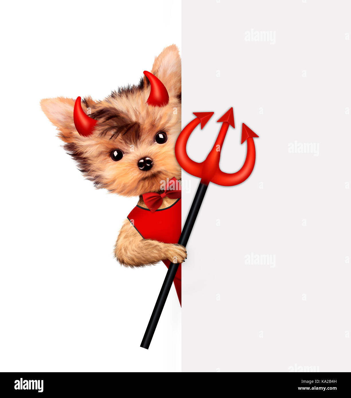 Funny animal Devil. Halloween and Evil concept Stock Photo - Alamy