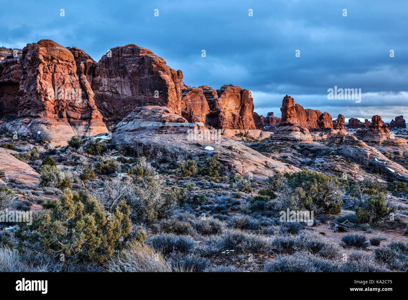 Sandstone rock formations, Garden of Eden, Arches National Park, Moab ...