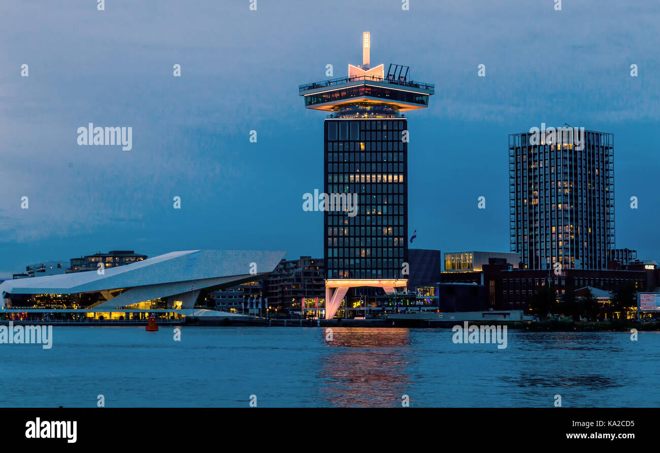 ADAM building at blue hour Stock Photo - Alamy