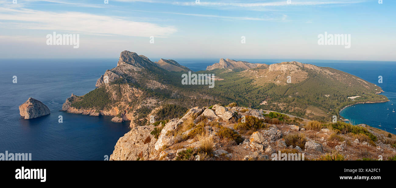 Panorama of Cape Formentor Stock Photo - Alamy