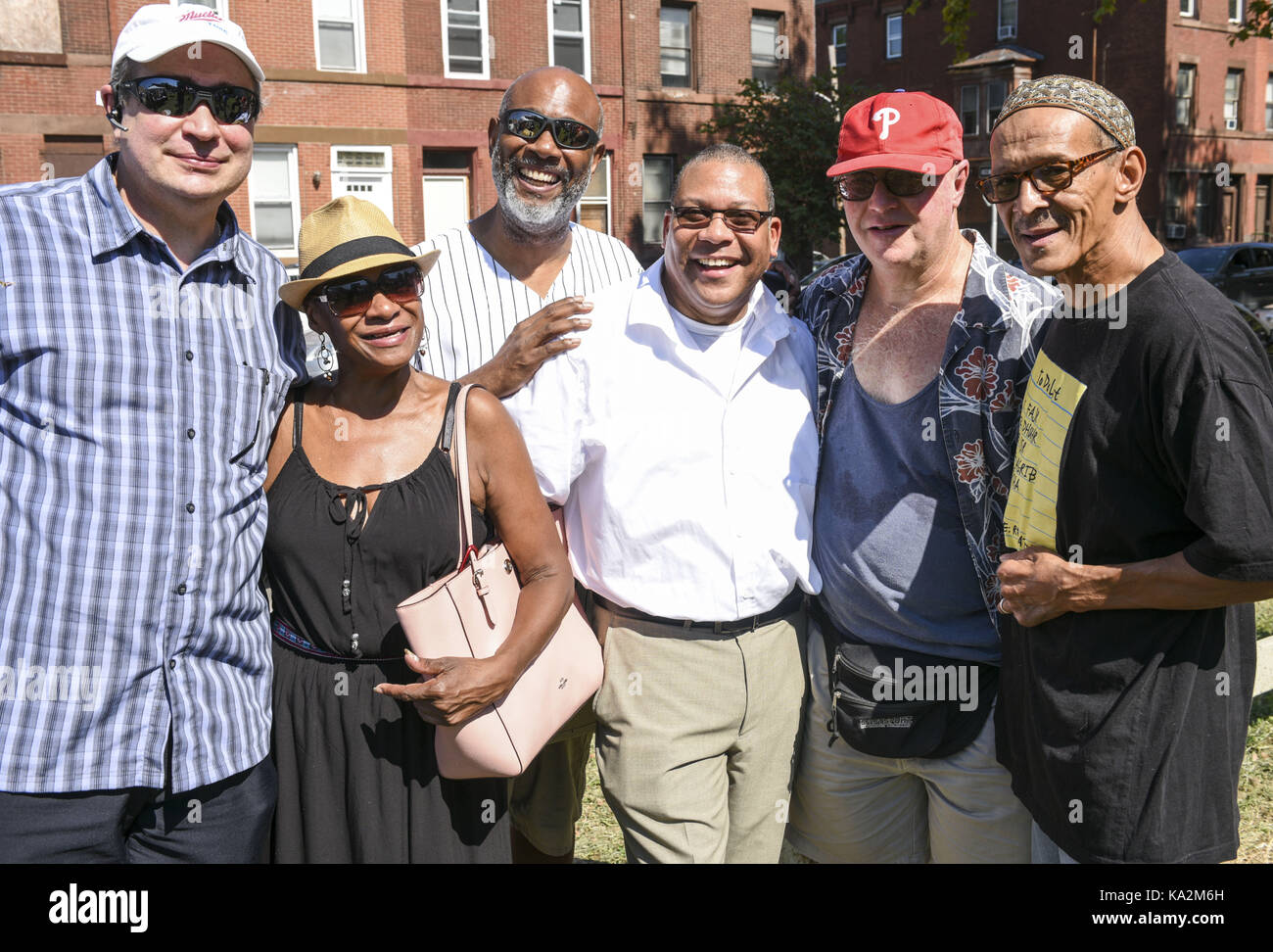 Philadelphia, Pennsylvania, USA. 24th Sep, 2017. Jazz legends JIM ...