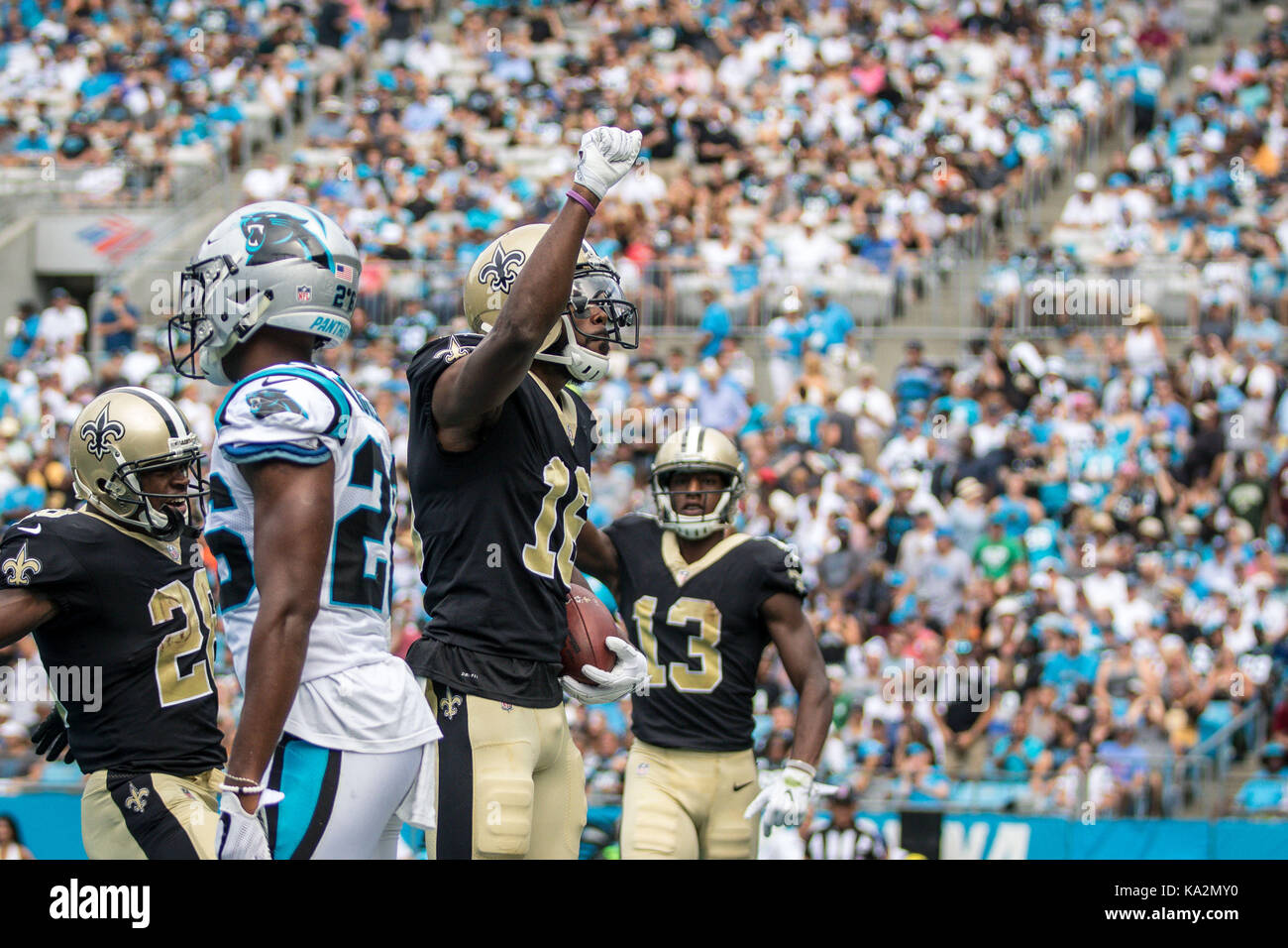 Charlotte, North Carolina, USA. 24th Sep, 2017. New Orleans Saints wide ...