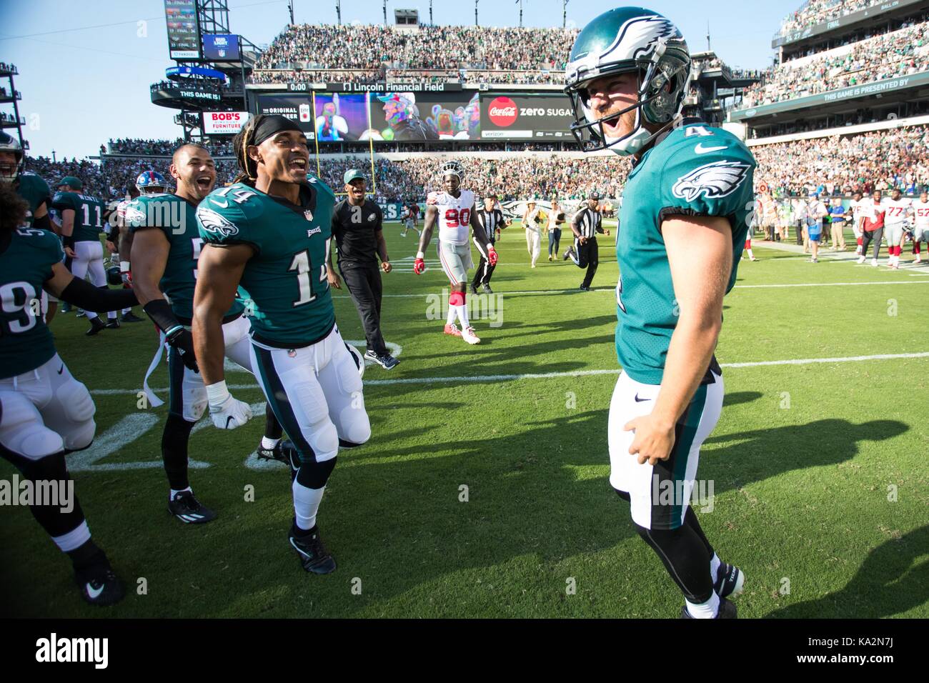 Philadelphia, Pennsylvania, USA. 24th Sep, 2017. Philadelphia Eagles ...