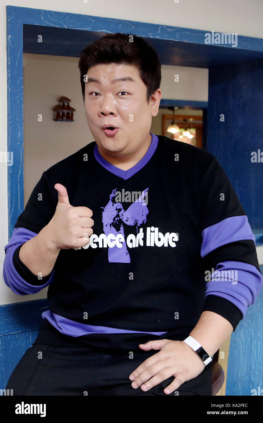 25th Sep, 2017. TV Program 'Tasty Guys' South Korean comedian Yoo Min ...