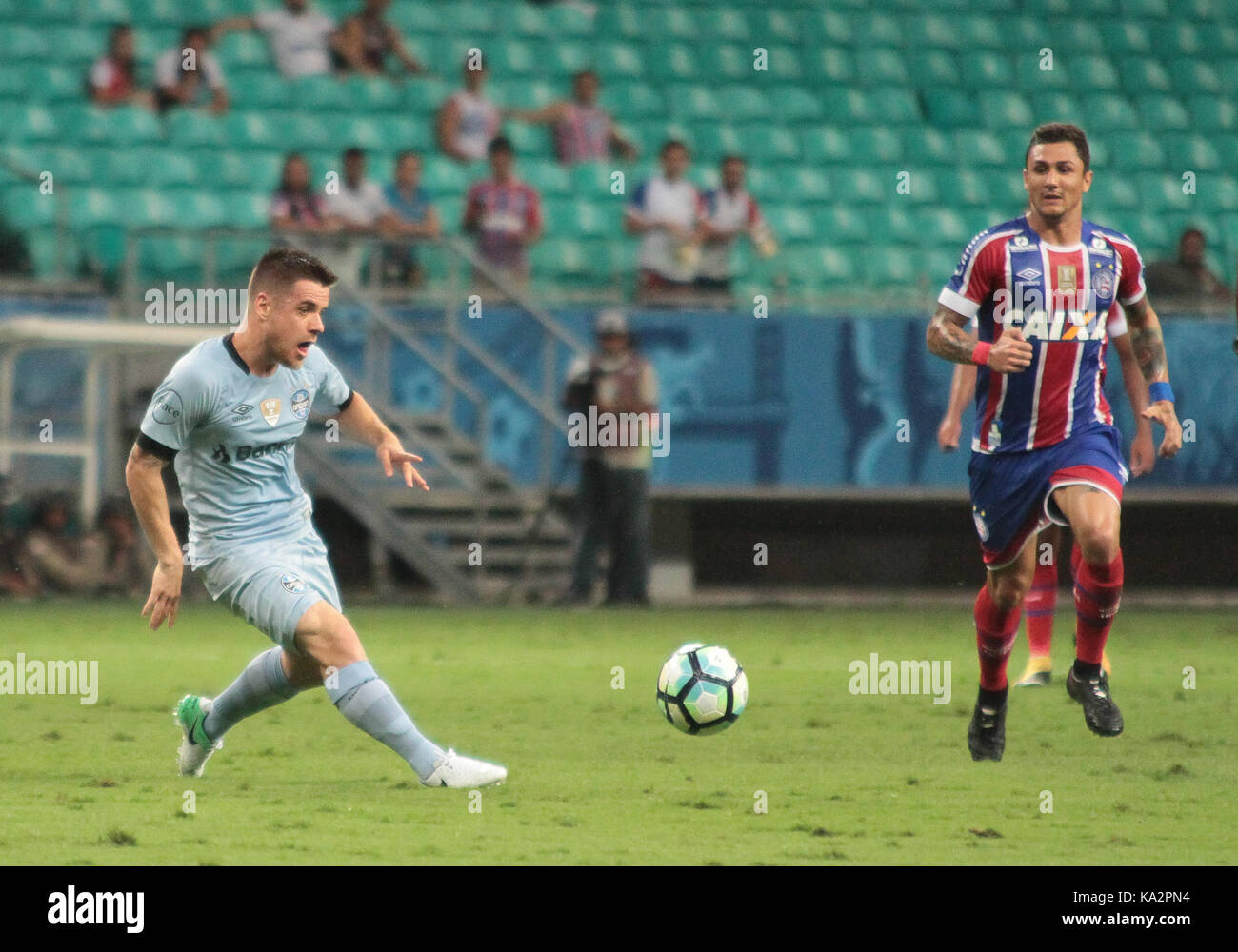 Salvador, Brazil. 24th Sep, 2017. Ramiro Grêmio player in game play ...