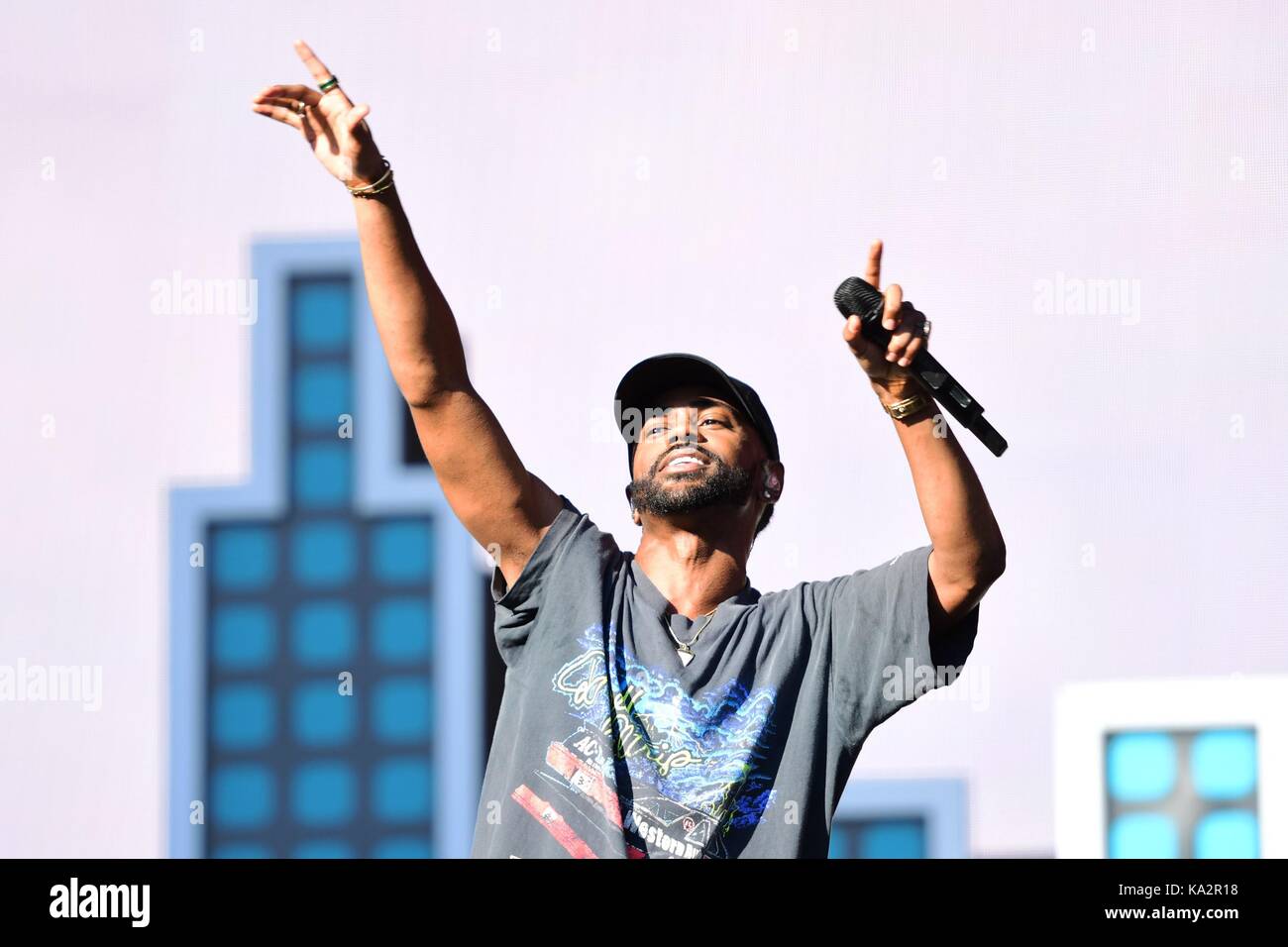 New York, NY, USA. 23rd Sep, 2017. Big Sean on stage for 2017 Global ...