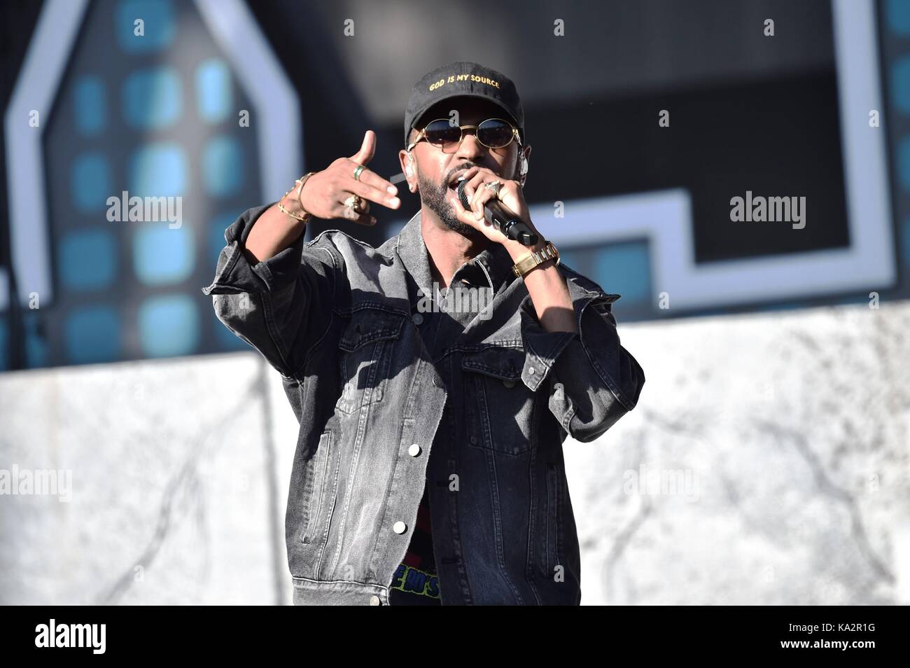 New York, NY, USA. 23rd Sep, 2017. Big Sean on stage for 2017 Global ...