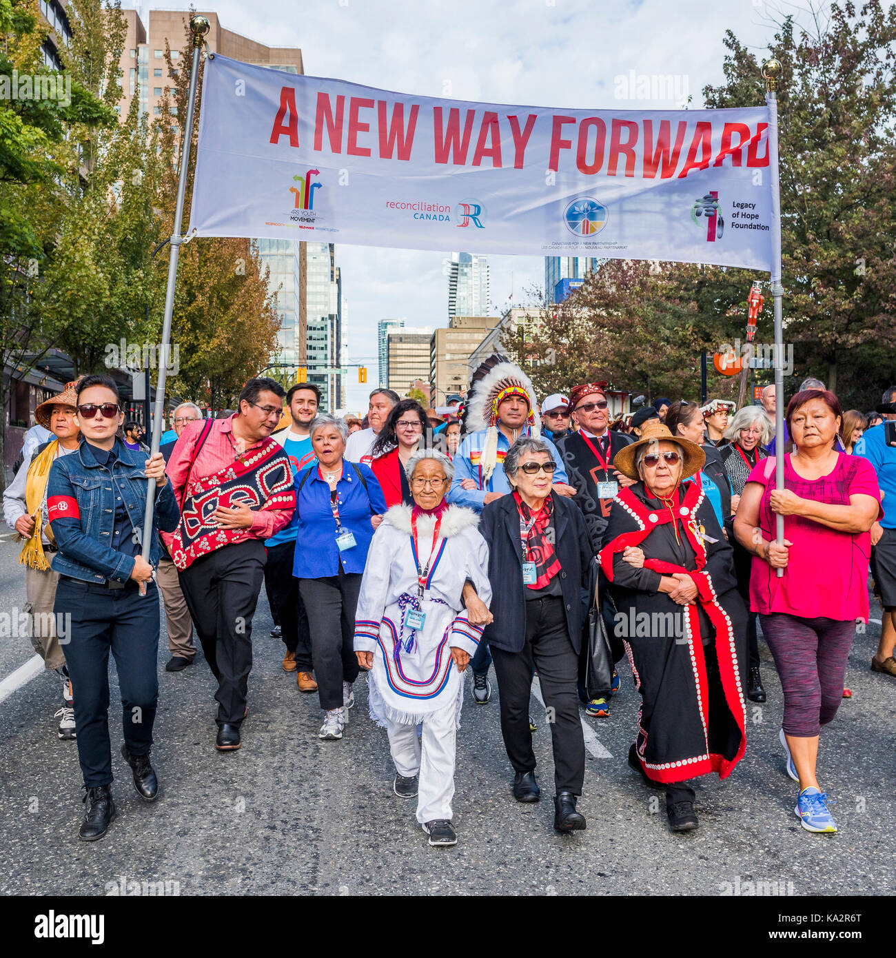Vancouver, Canada. 24th Sep, 2017. Walk for Reconciliation, Vancouver ...