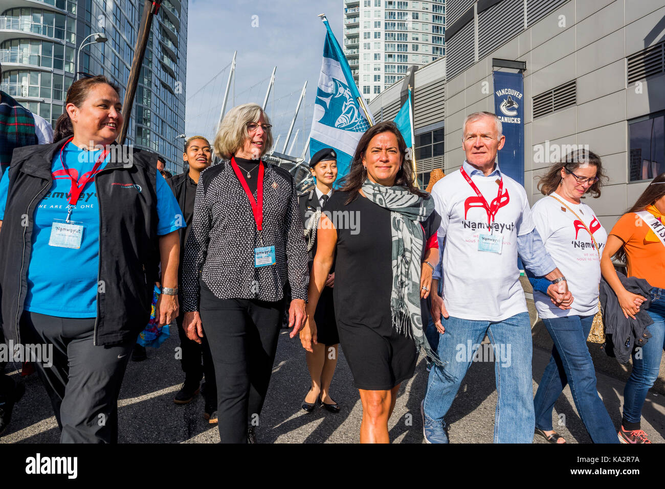 Vancouver, Canada. 24th Sep, 2017. Walk for Reconciliation, Vancouver ...