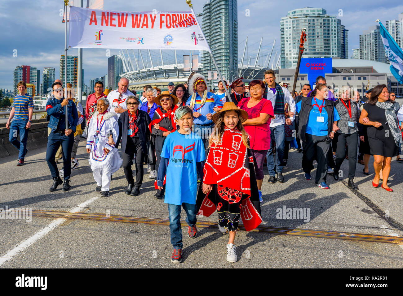 Premier John Horgan at the Walk for Reconciliation, Vancouver, British ...