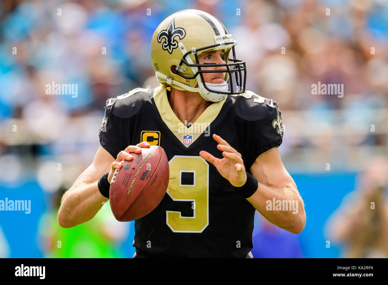 New Orleans Saints quarterback Drew Brees (9) during the NFL football ...
