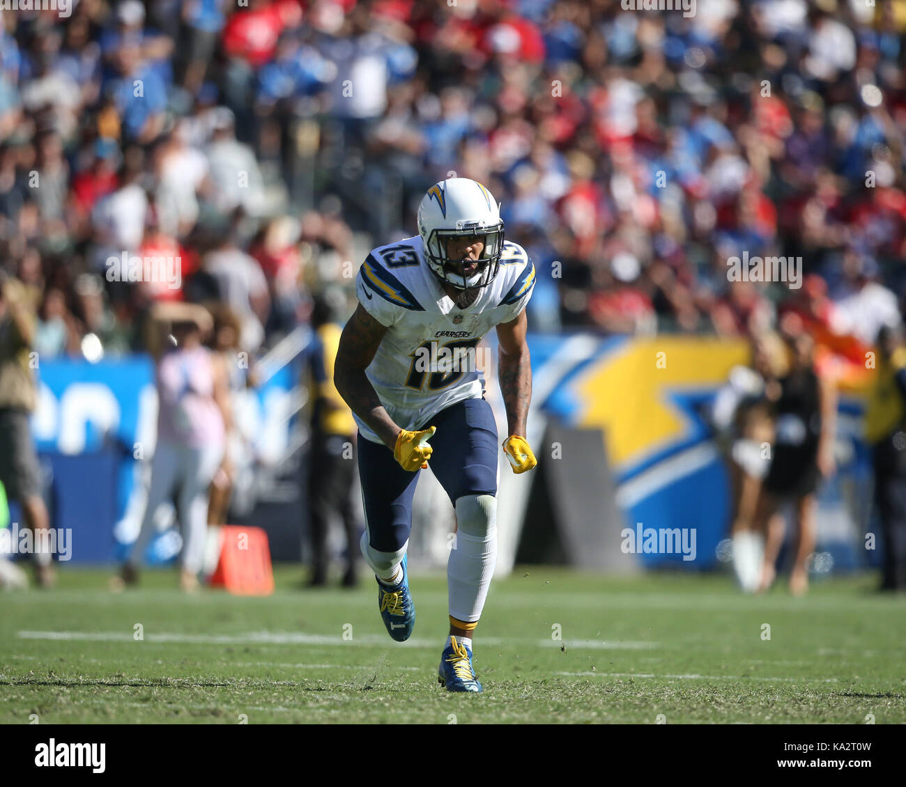 Carson, Ca. 24th Sep, 2017. Los Angeles Chargers wide receiver Keenan ...