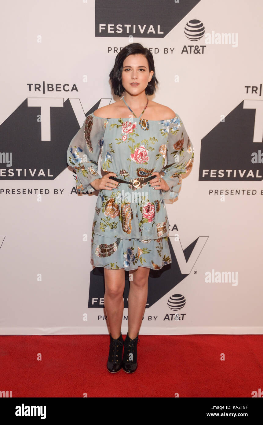 New York, NY, USA. 24th Sep, 2017. Alexandra Socha at the Tribeca TV ...