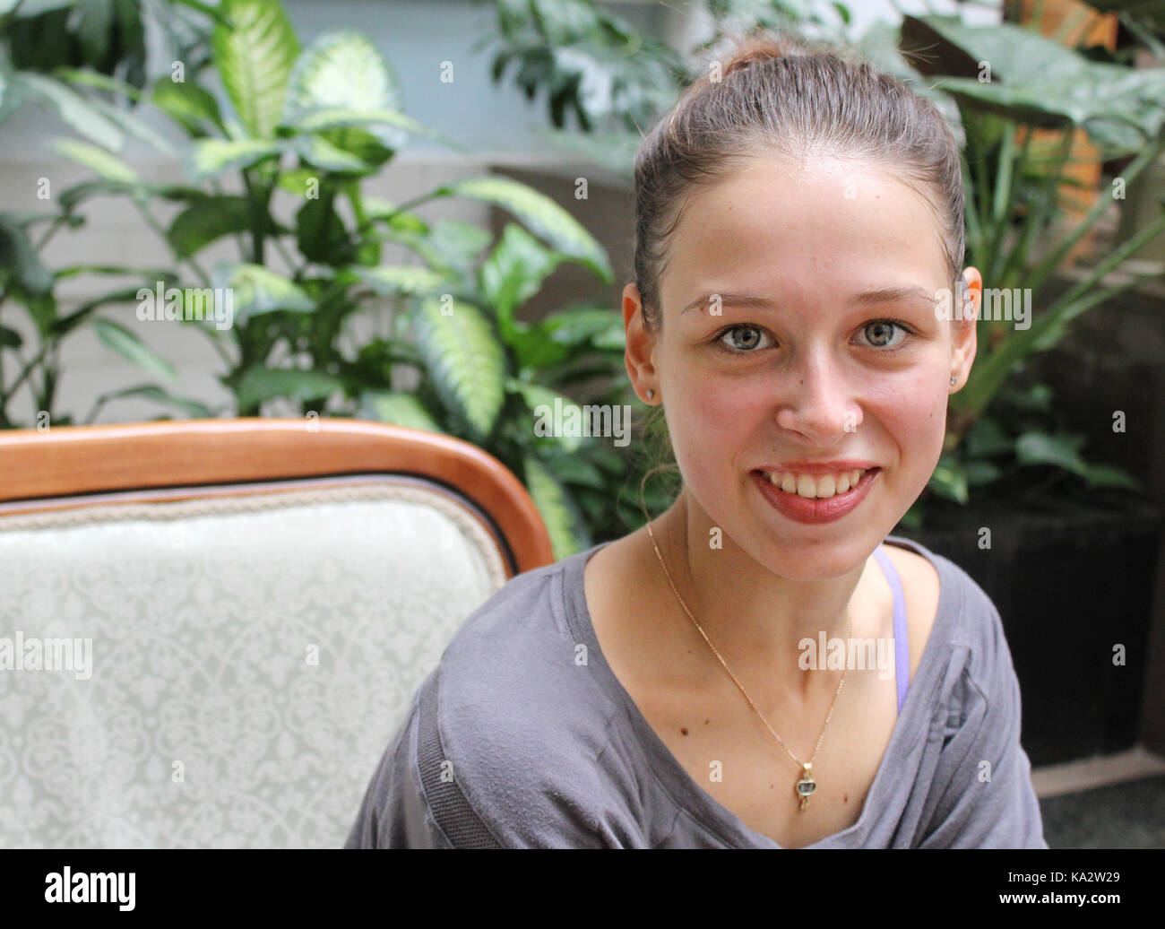 Moscow, Russia. 12th Sep, 2017. Ballerina Daria Chochlova, photographed ...