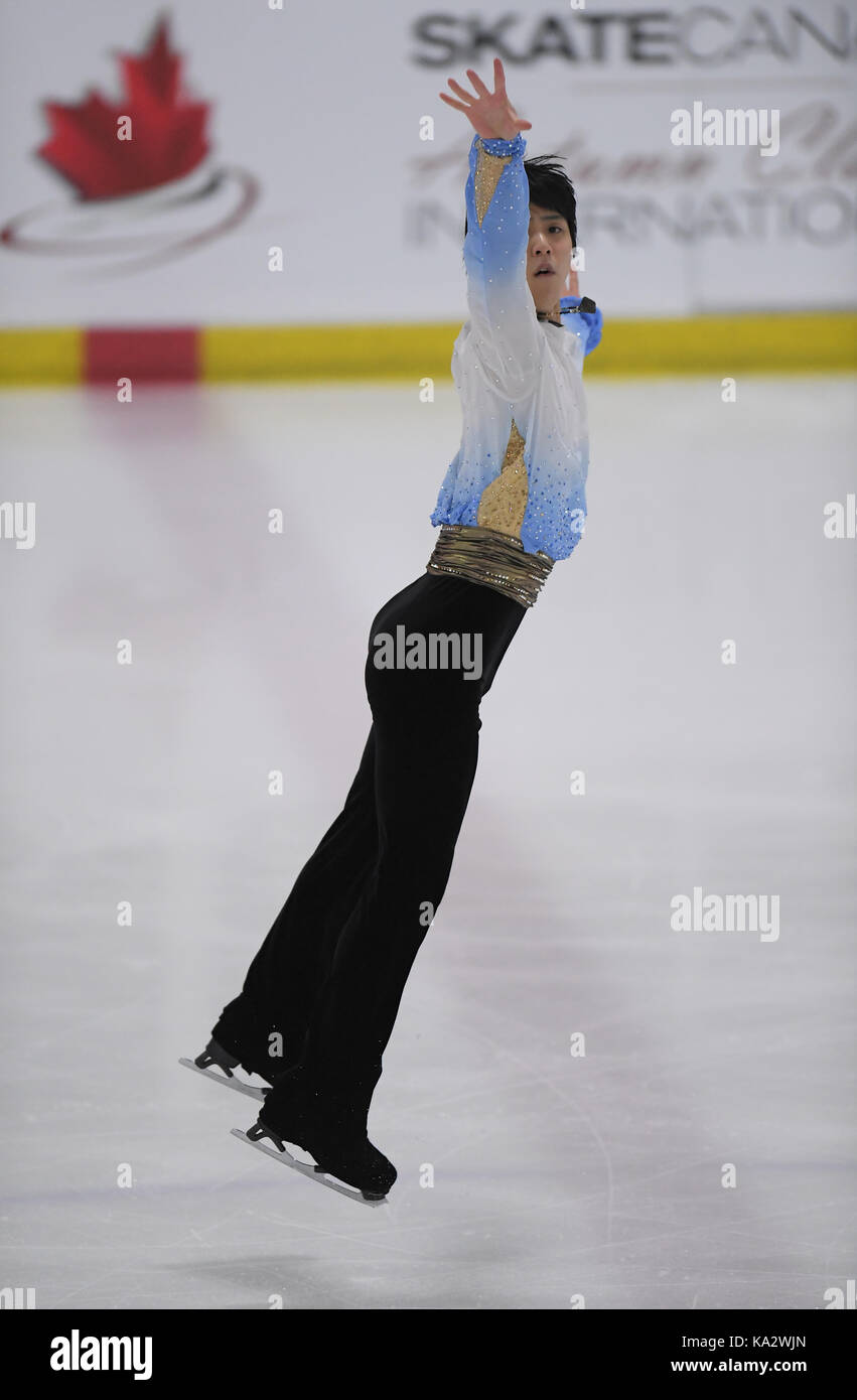 Sportplexe Pierrefonds, Montreal, Canada. 22nd Sep, 2017. Yuzuru Hanyu ...