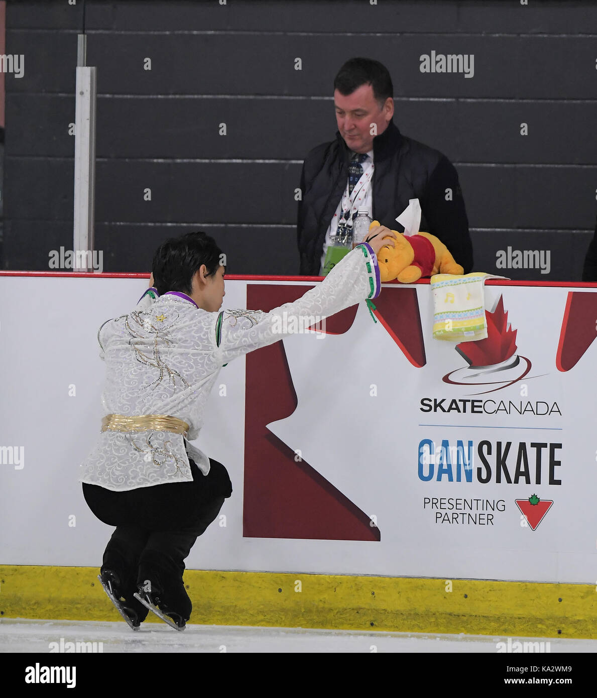 Montreal, Canada. 23rd Sep, 2017. (L-R) Yuzuru Hanyu (JPN), Brian Orser ...