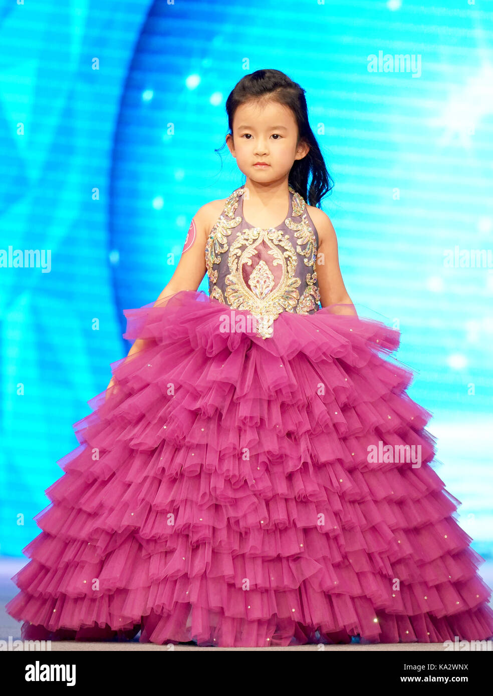 Chongqing, China. 24th Sep, 2017. A contestant competes in the final of ...