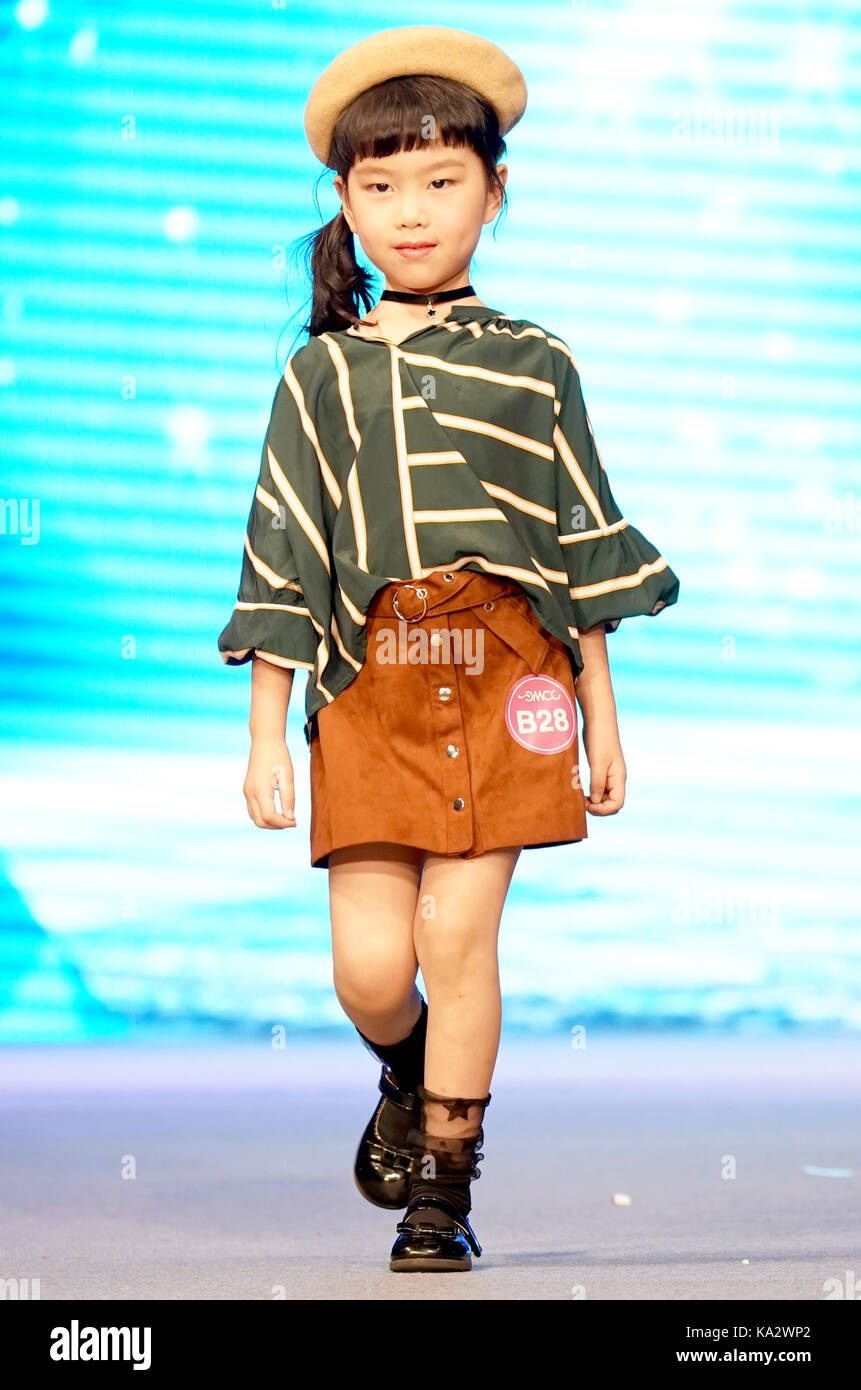 Chongqing, China. 24th Sep, 2017. A contestant competes in the final of ...