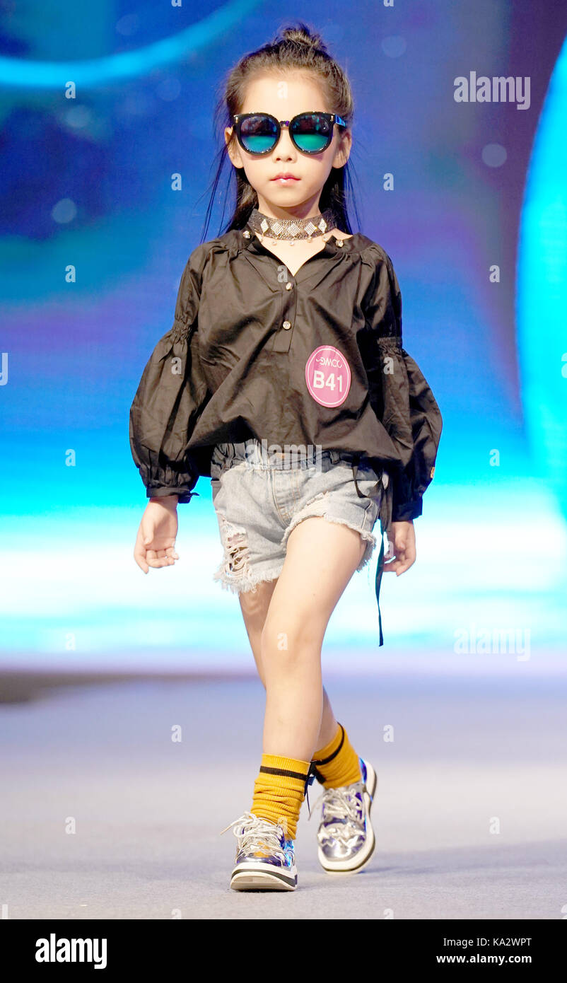 Chongqing, China. 24th Sep, 2017. A contestant competes in the final of ...