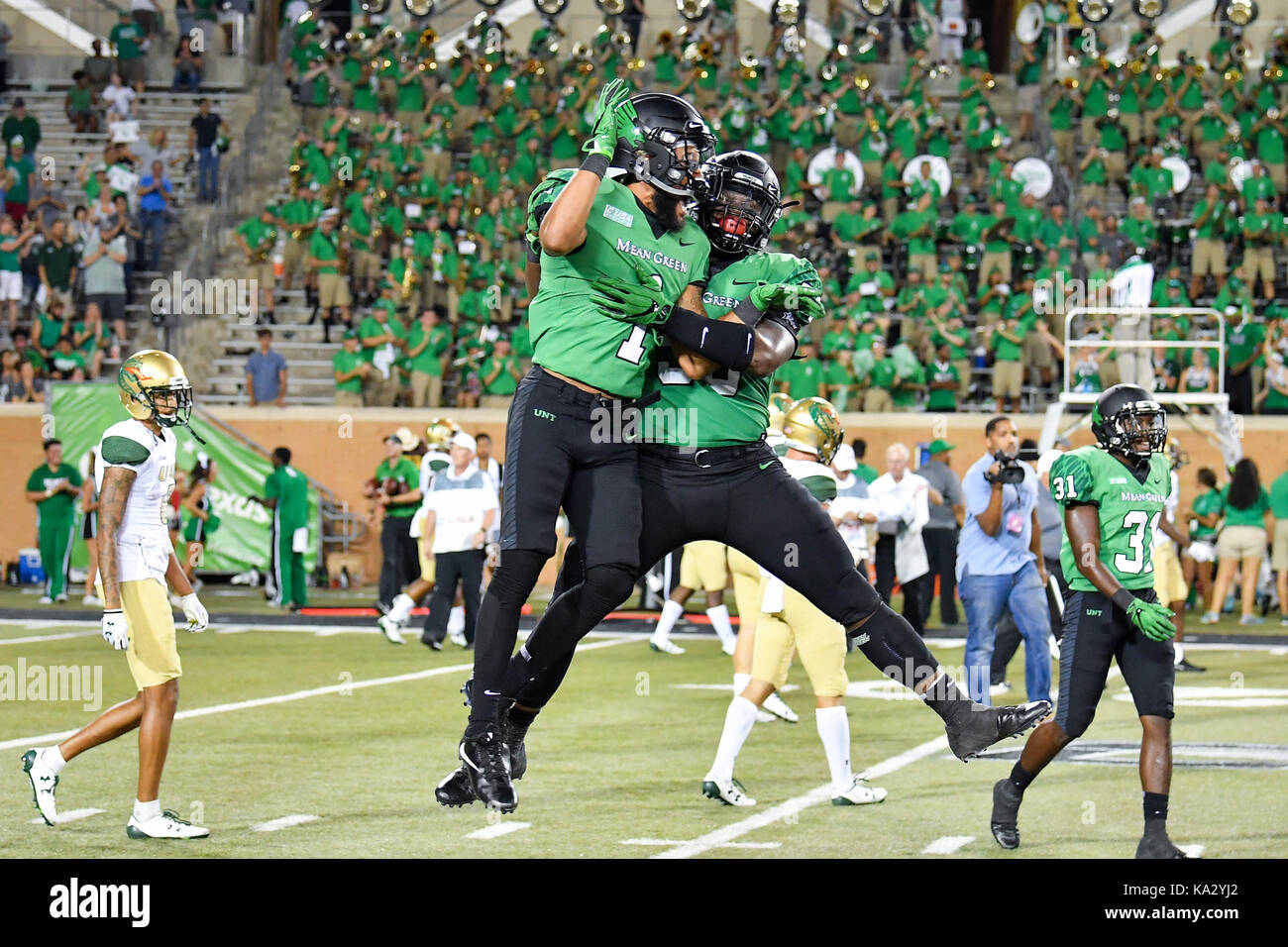 September 23, 2017: .North Texas Mean Green wide receiver Turner Smiley ...