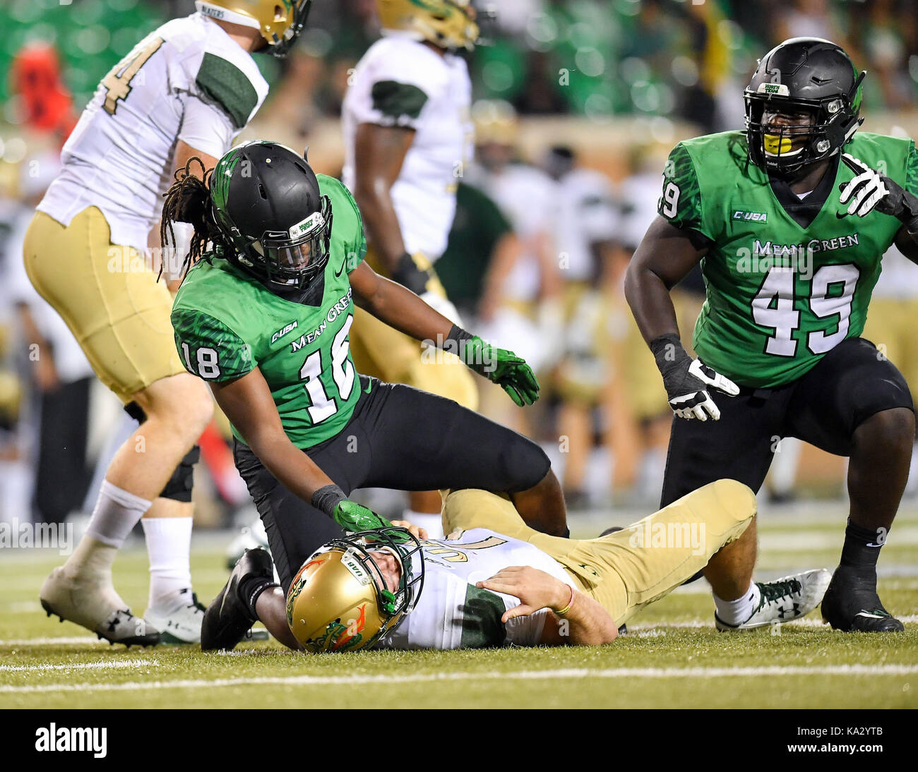 September 23, 2017: .UAB Blazers quarterback A.J. Erdely (11) passes ...